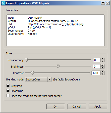 QuickMapServices: in gray | NextGIS