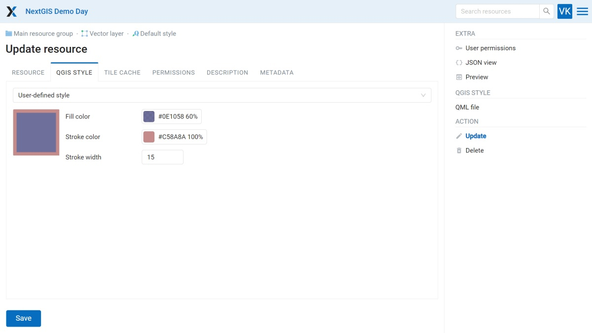 Tilesets, Google Analytics, Web Maps to PDF | NextGIS