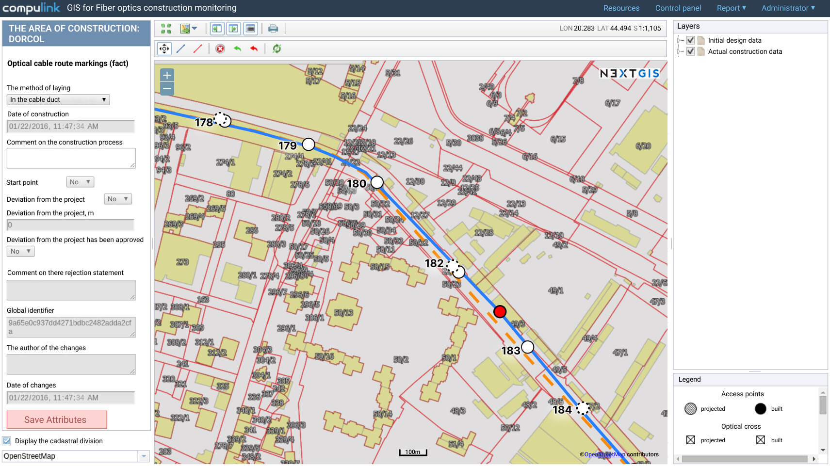 GIS for operational oversight of fiber optic infrastructure ...