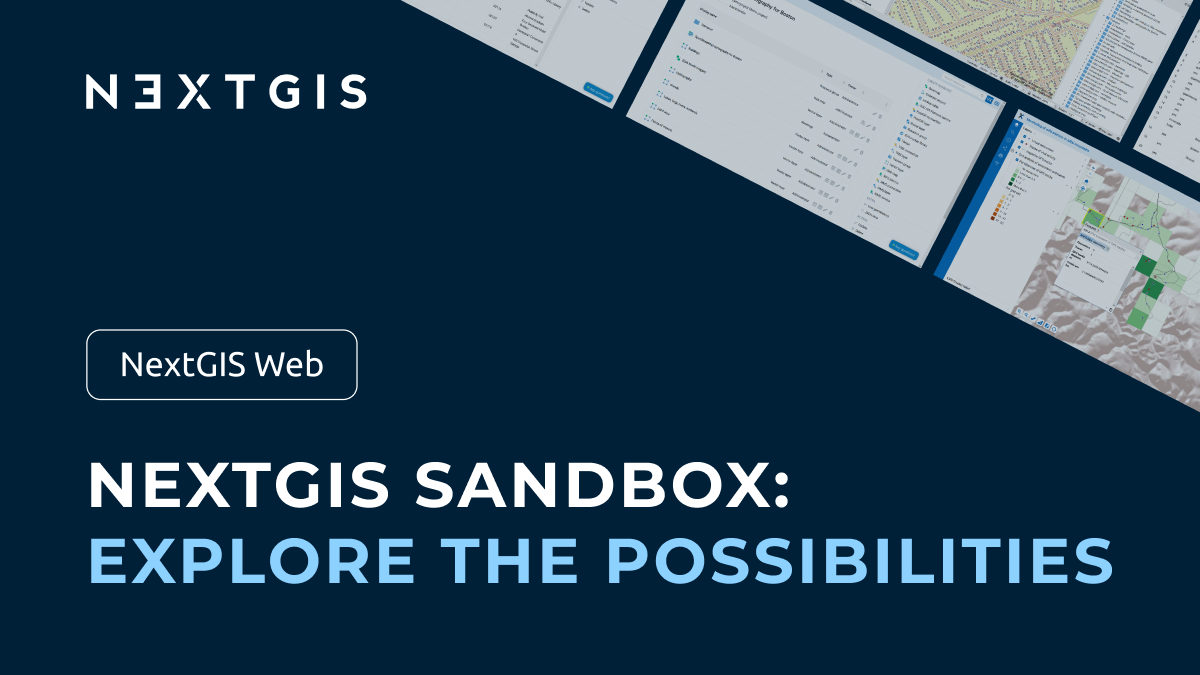 Sandbox Try Nextgis Web Functionality For Your Projects